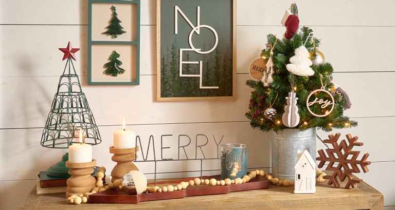 christmas tabletop decor
